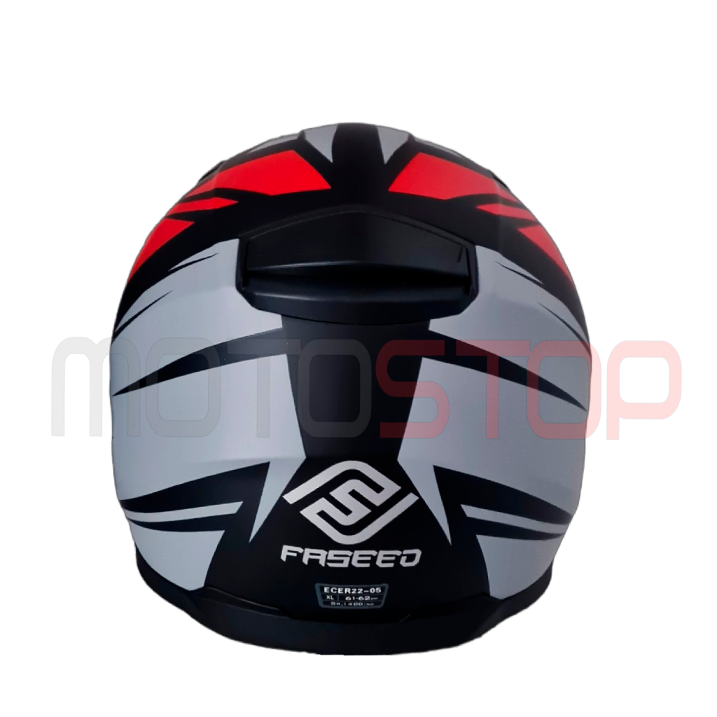 Casco faseed 816 rojo opaco