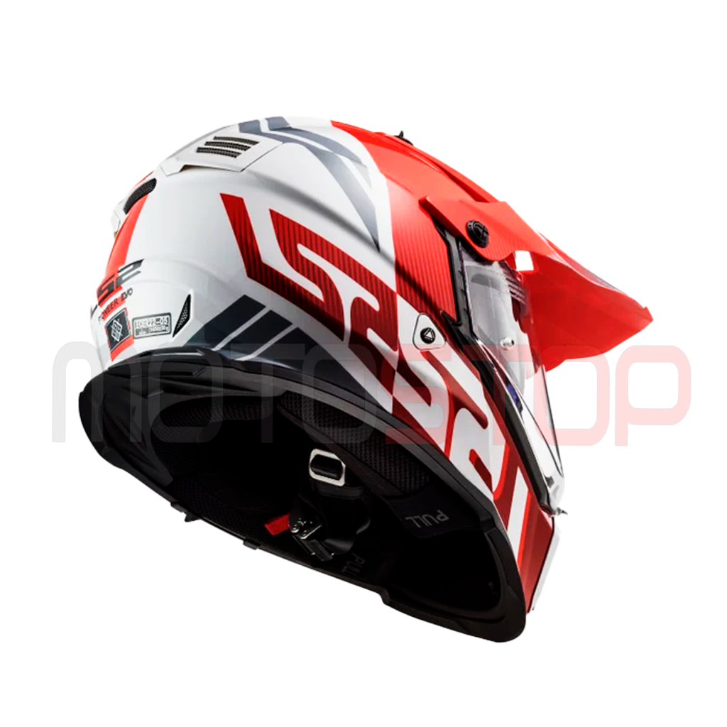 CASCO Multipropósito LS2 MX436 PIONEER Evo Evolve Rojo - Motostop