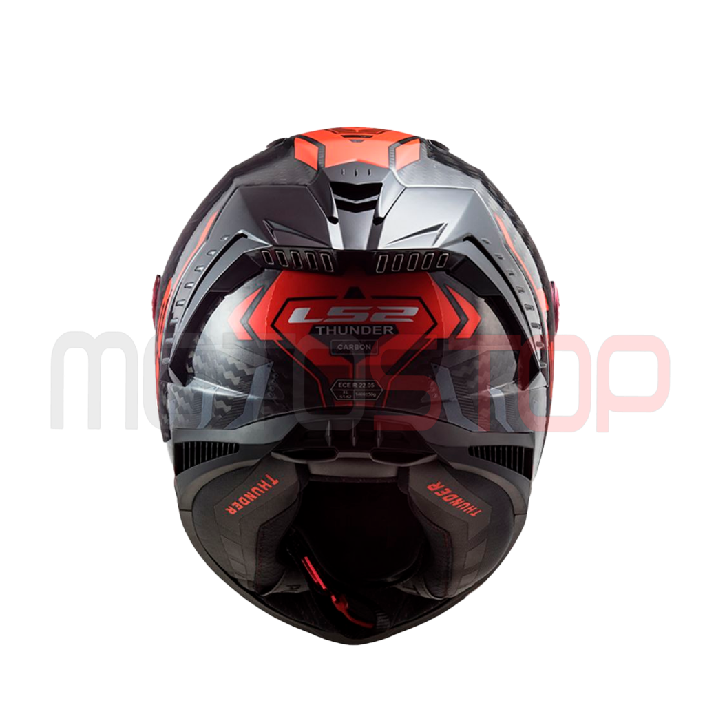 Casco Integral Carbono Ls2 Ff805 Thunder Sputnik Metal Rojo