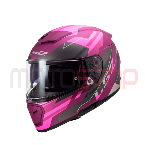 Casco Moto Ls2 Ff390 Breaker Evo Betta Morado Mate / Incluye Pinlock