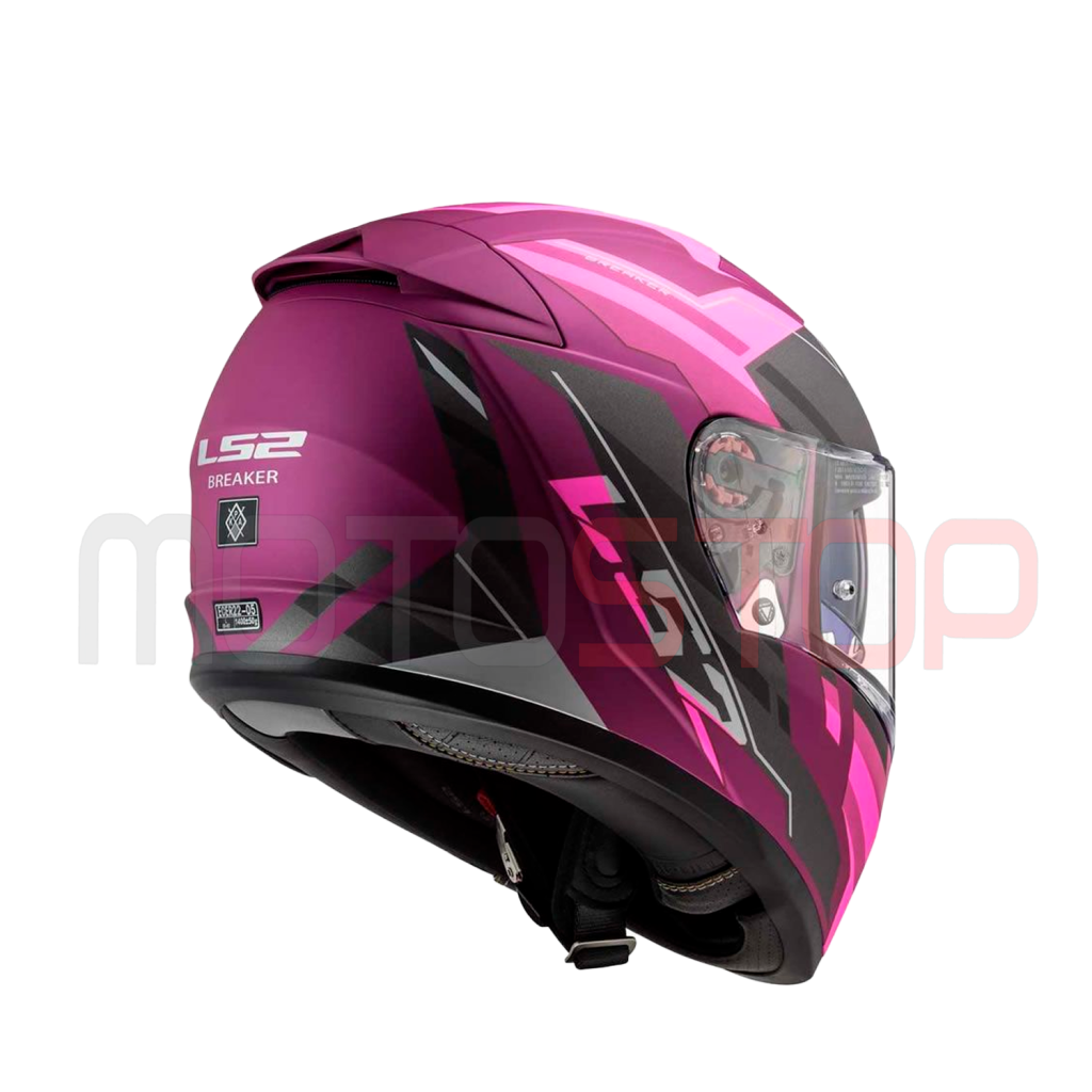 Casco Moto Ls2 Ff390 Breaker Evo Betta Morado Mate / Incluye Pinlock