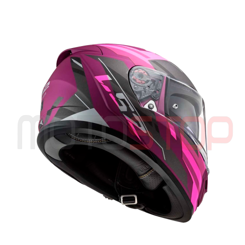 Casco Moto Ls2 Ff390 Breaker Evo Betta Morado Mate / Incluye Pinlock