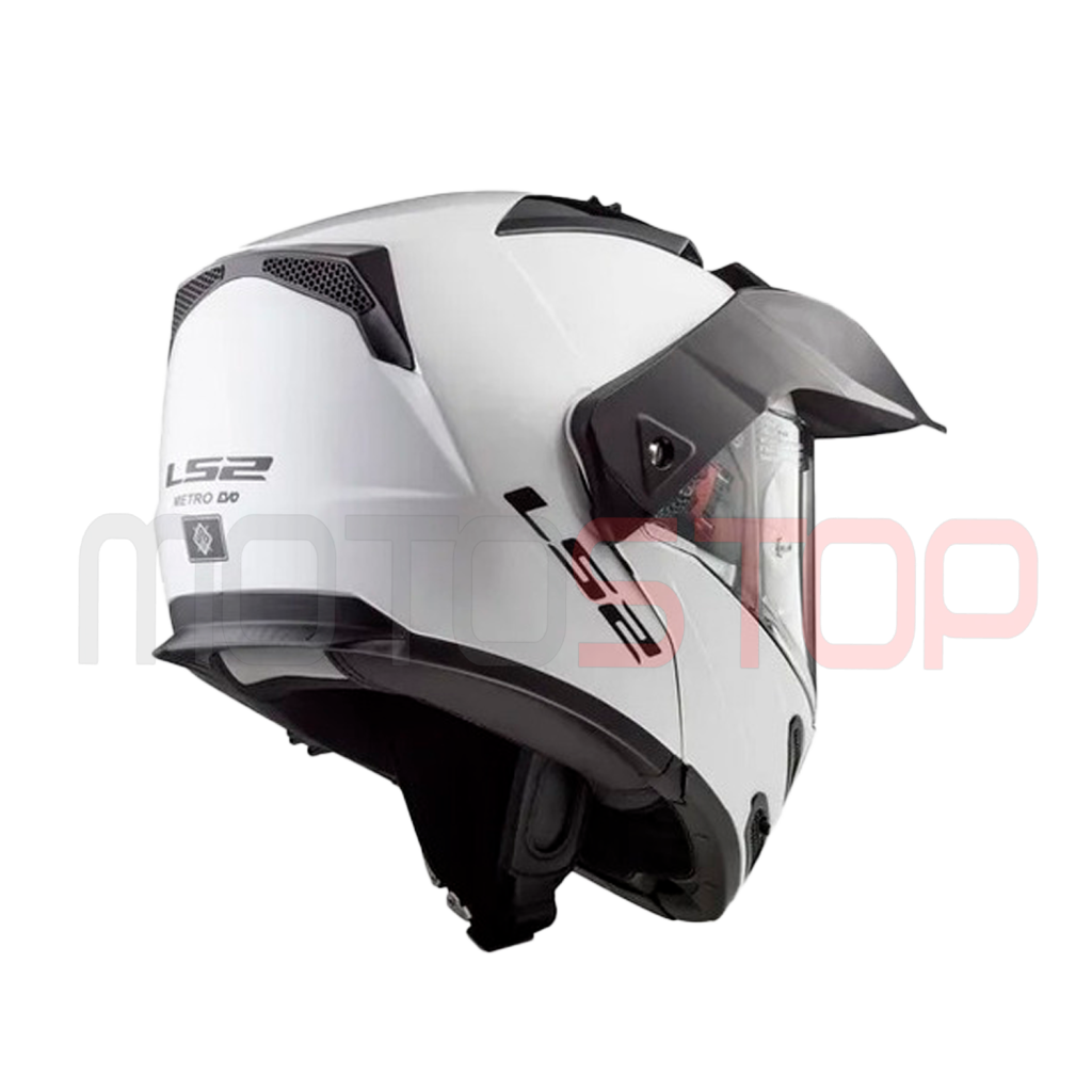 Casco Abatible Ls2 Ff324 Metro Evo Blanco