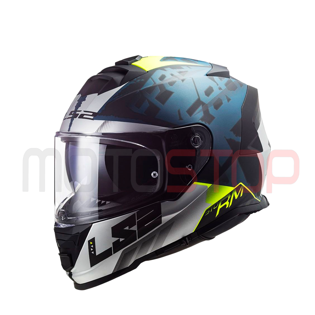 Casco Ls2 Ff800 Storm Negro Plateado / Incluye Pinlock