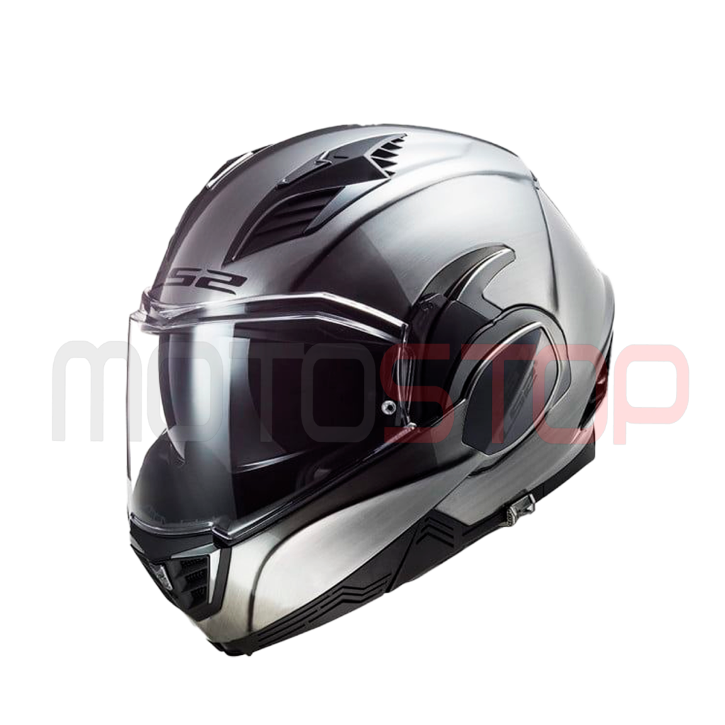 Casco Abatible Ls2 Ff900 Valiant I I Jeans Titanium / Pinlock
