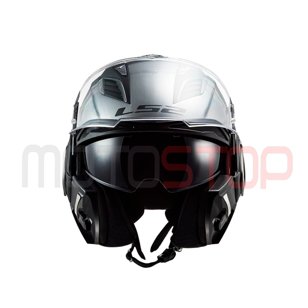 Casco Abatible Ls2 Ff900 Valiant I I Jeans Titanium / Pinlock
