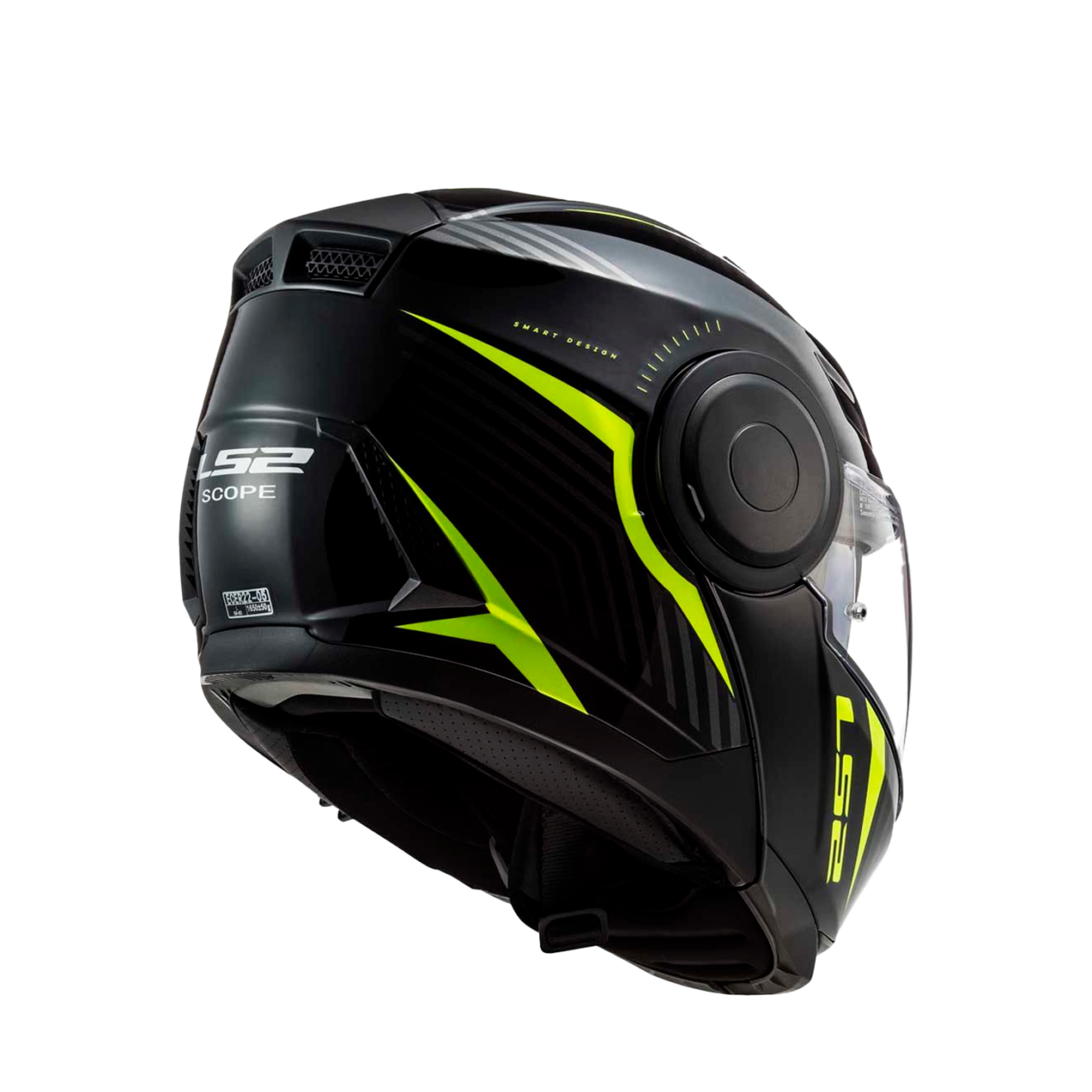 Casco Ls2 Ff902 Scope Skid Negro Amarillo / Pinlock