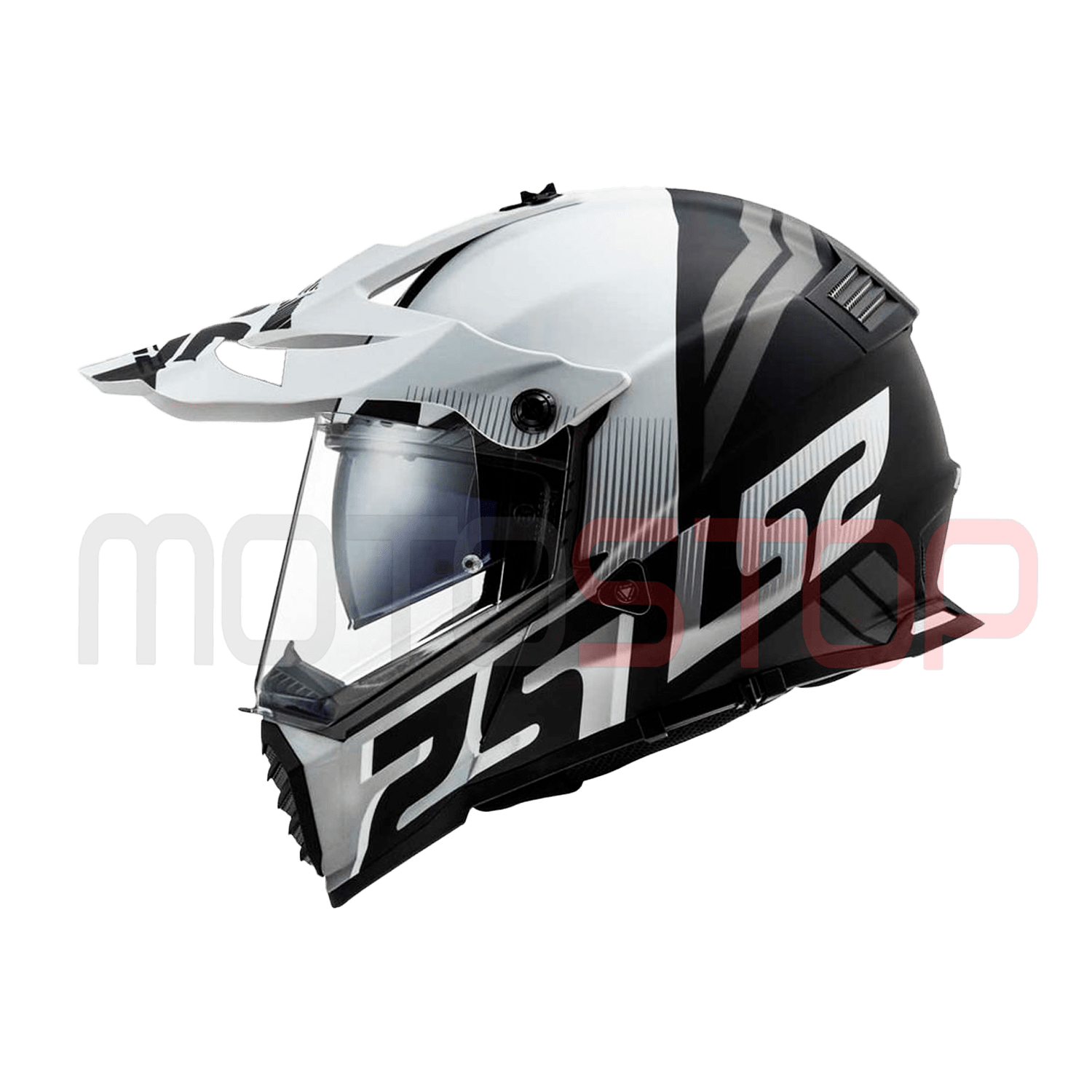 CASCO LS2 MX436 PIONEER EVO EVOLVE BLANCO NEGRO MATTE - Motostop