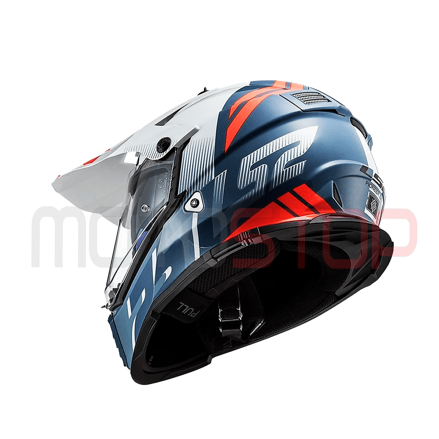 CASCO LS2 MX436 PIONEER EVO EVOLVE COBALTO BLANCO - Motostop