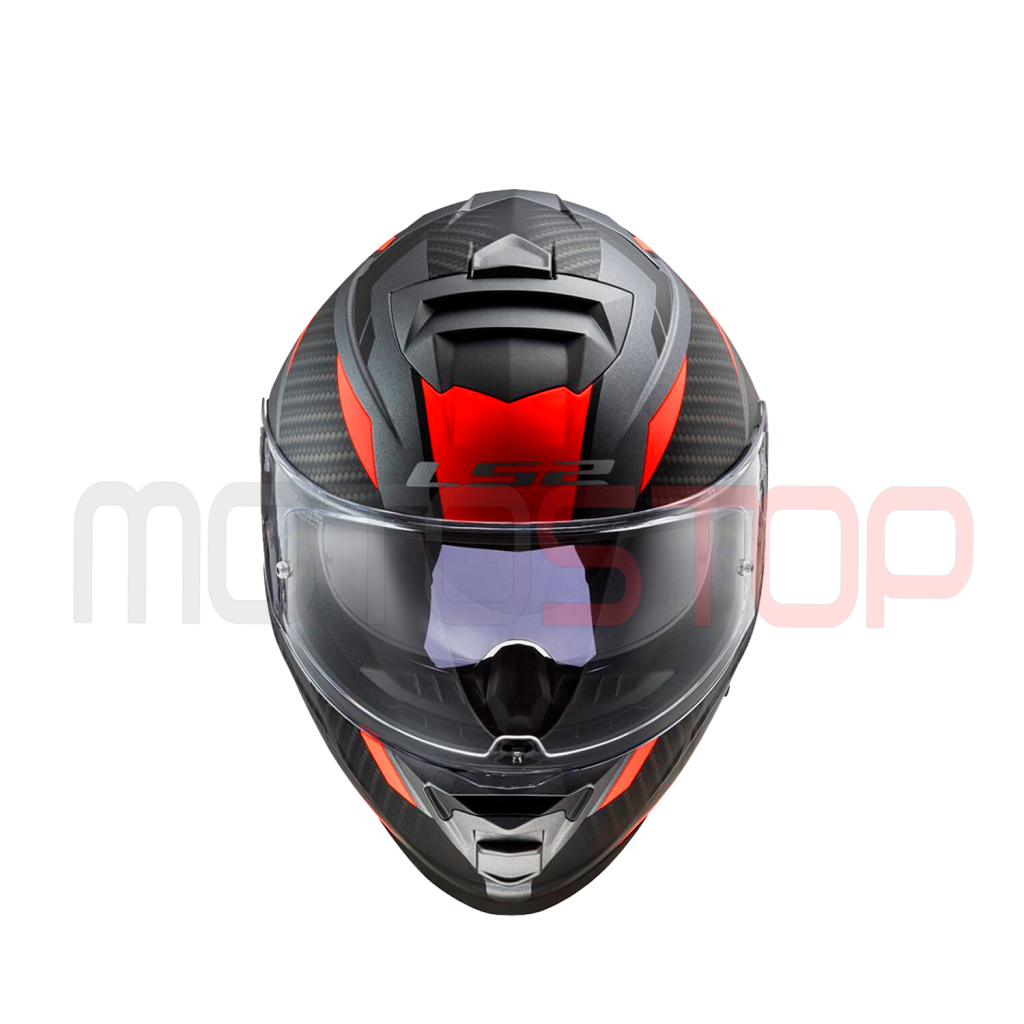 Casco Ls2 Ff800 Storm Racer Titanio Naranja