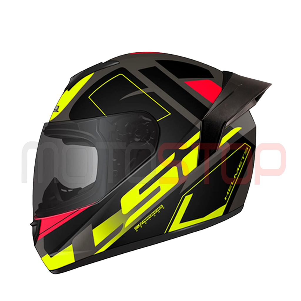 Casco Ls2 Ff352 Evo Cypress Negro Amarillo Matte