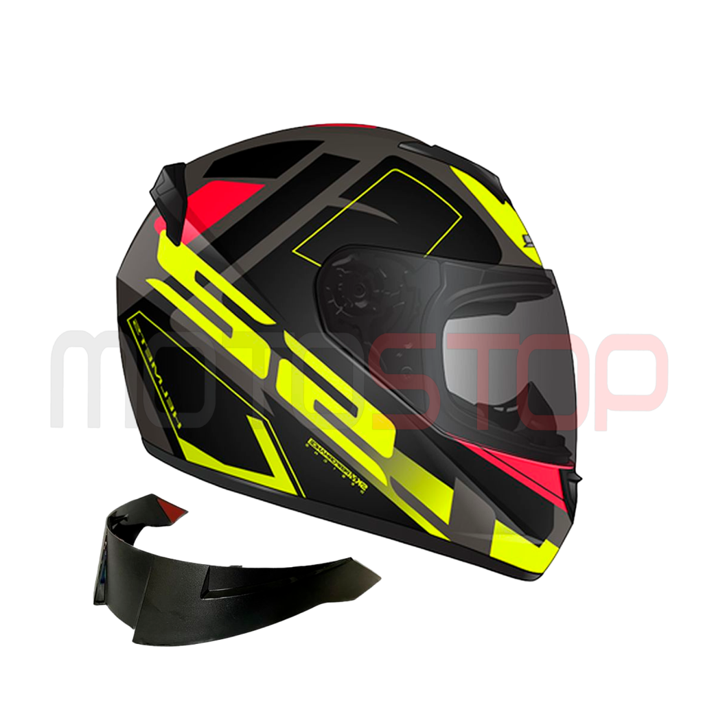 Casco Ls2 Ff352 Evo Cypress Negro Amarillo Matte