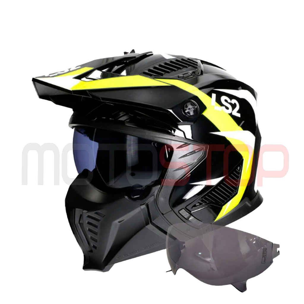 Casco Ls2 Of606 Drifter Triality Amarillo