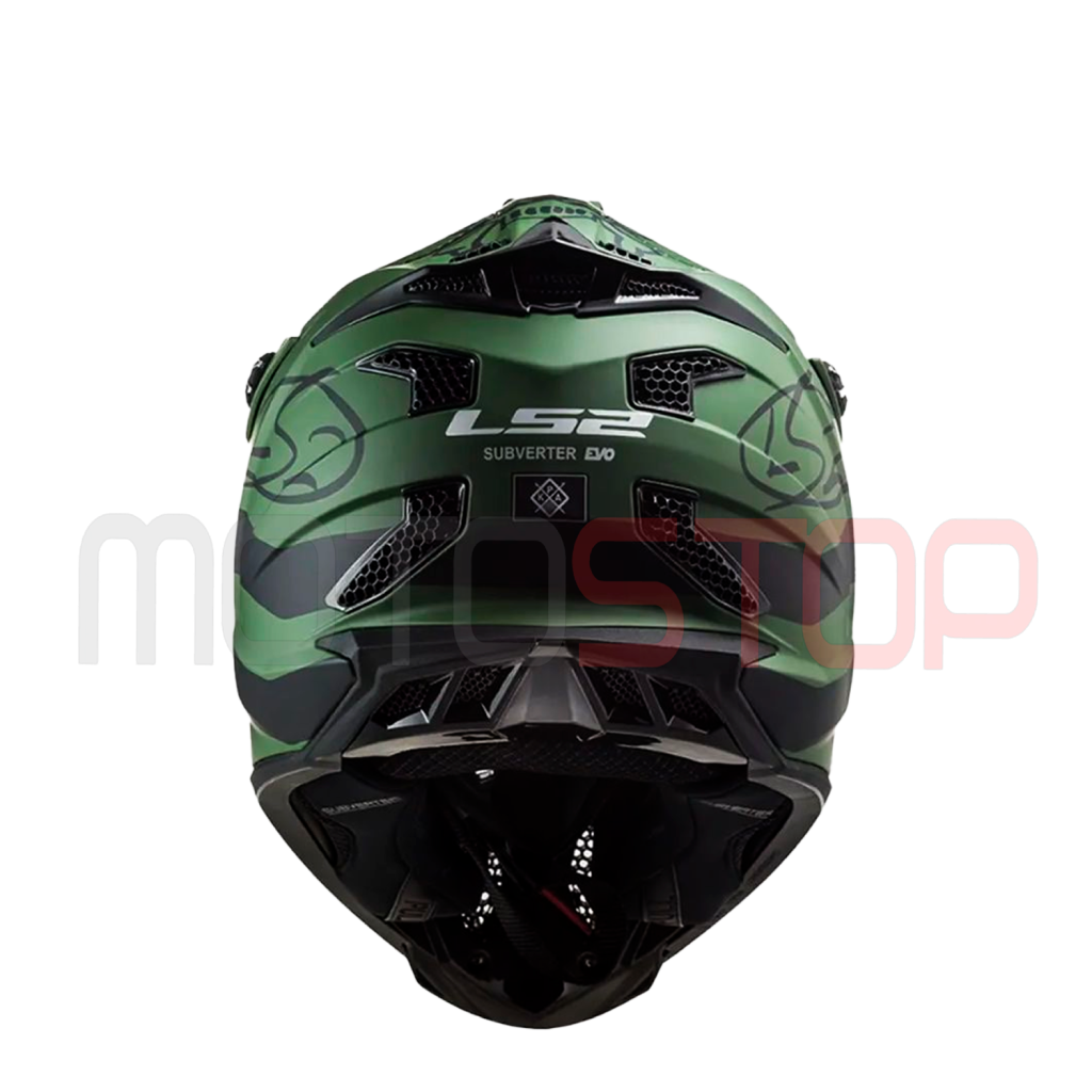 Casco Cross Ls2 Mx700 Subverter Evo Cargo Verde Militar
