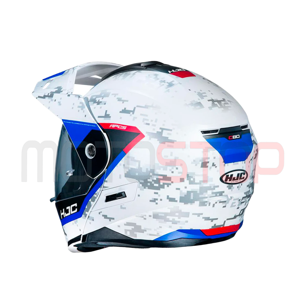 Casco Hjc C80 Bult Blanco / Rojo / Azul Matte