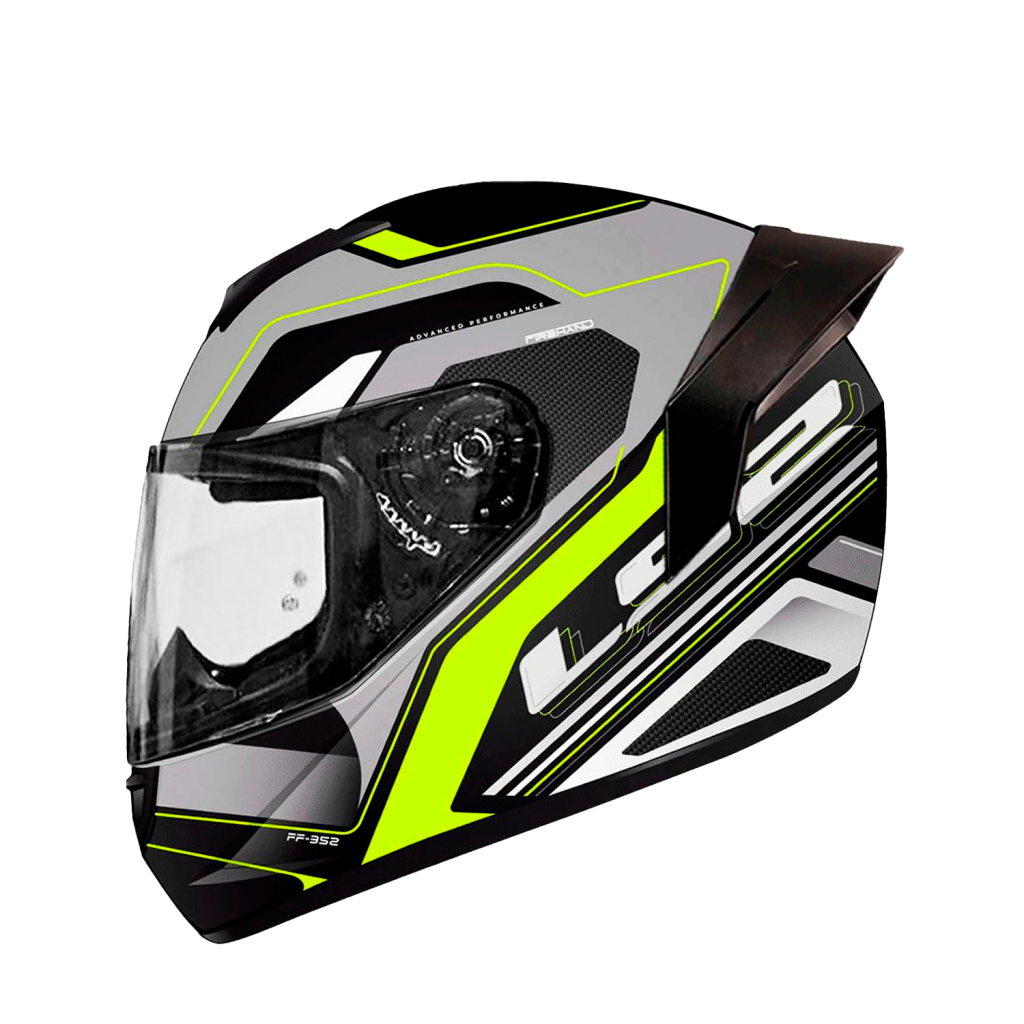 Casco Integral Ls2 FF352 Dynamic Negro Amarillo Matte