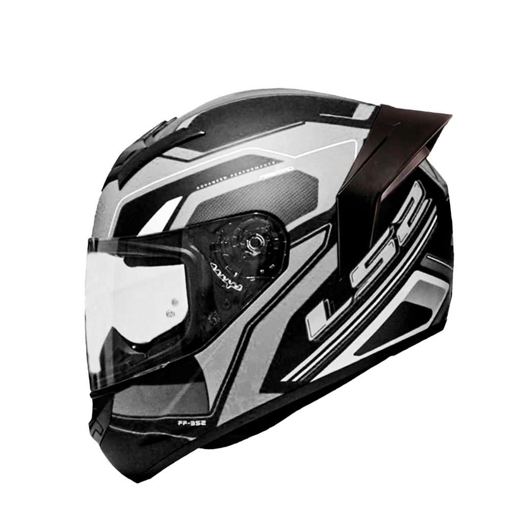 Casco Integral Ls2 FF352 Dynamic Negro Gris Matte