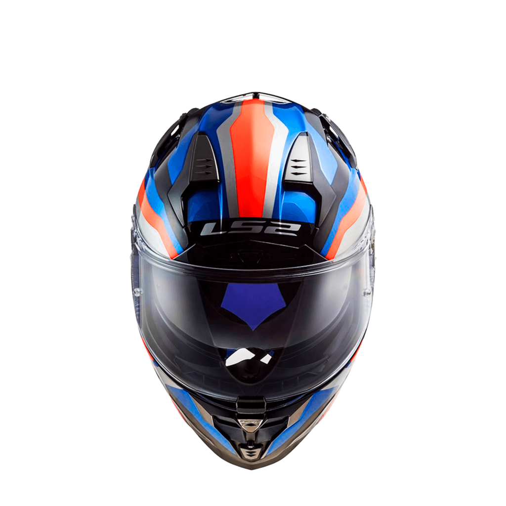 Casco Integral LS2 FF327 Challenger Galactic Azul Naranja