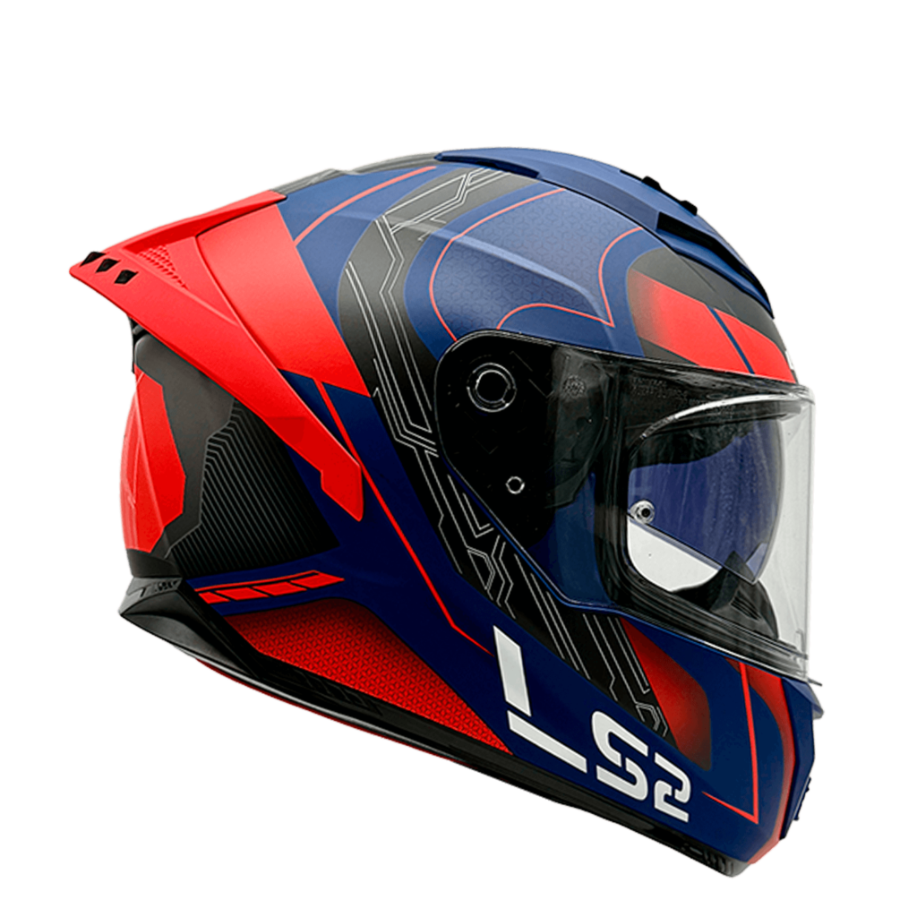 CASCO LS2 FF806 FUSION NEXUS AZUL ROJO MATE